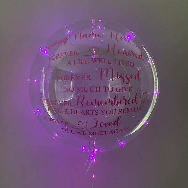 Celebration of Life Balloons - Etsy
