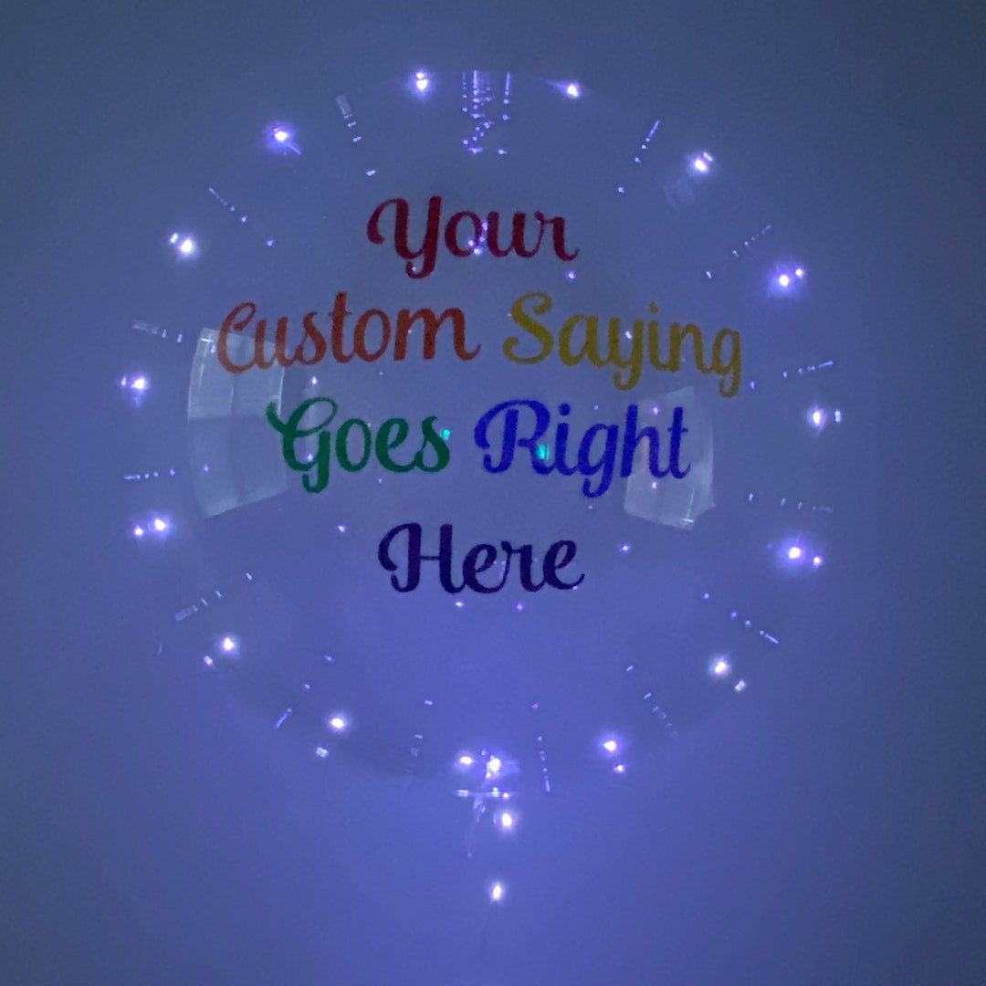 Custom Balloons, LED Balloons, Personalized Balloons With Text, DIY ...