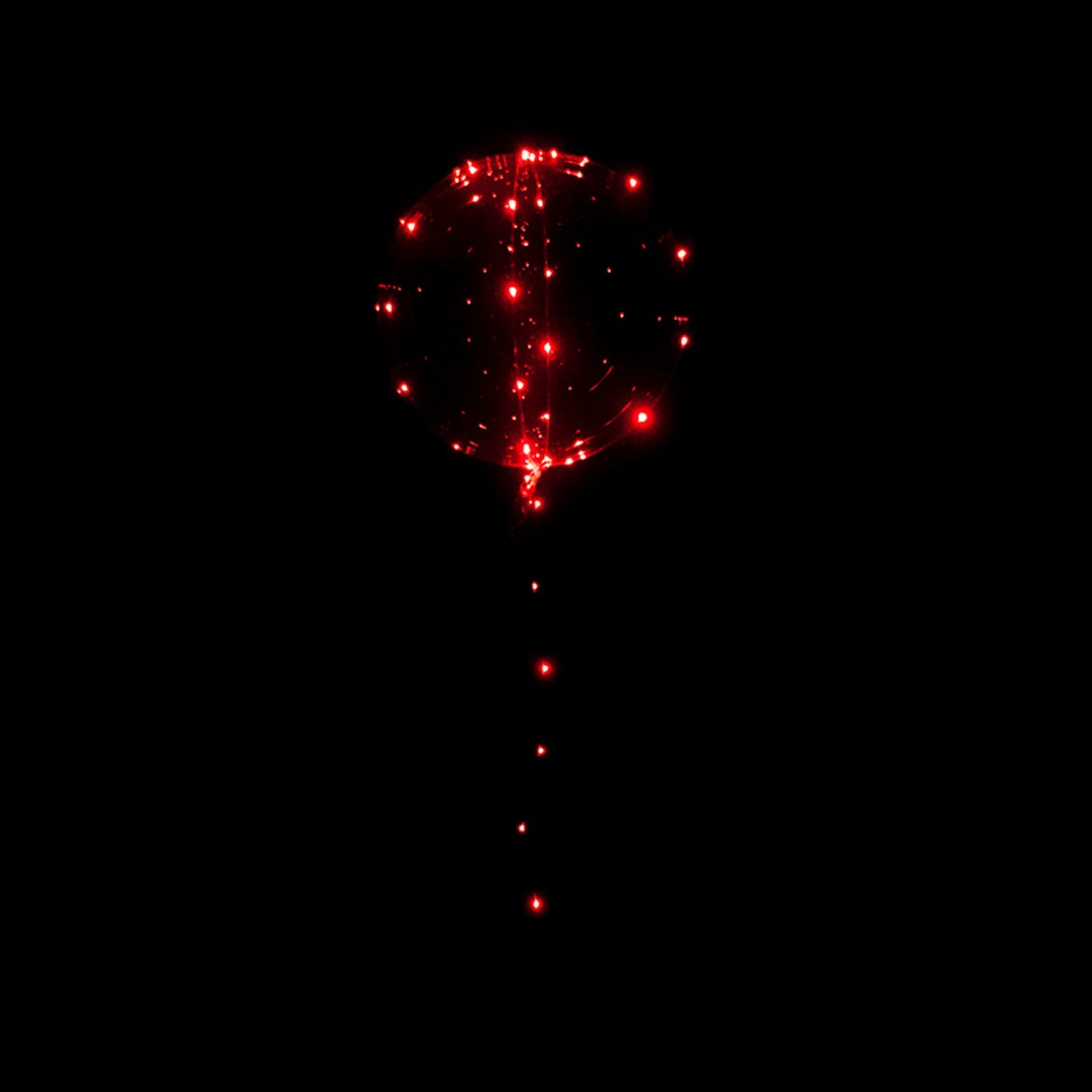 Red LED Balloons Large 24 Inch Clear Balloons With 197 Inch | Etsy