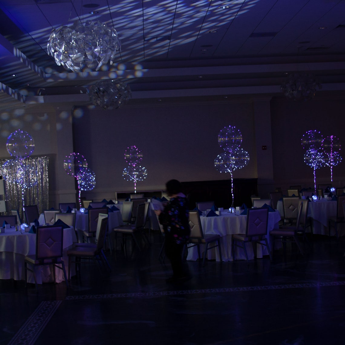 Purple LED Balloons Large 24 Inch Clear Balloons With 197 - Etsy