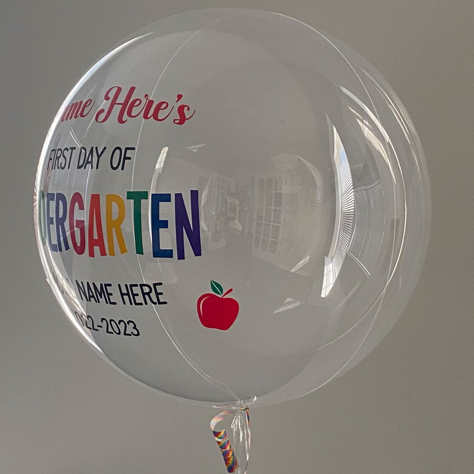 First Day of School Balloon, Kindergarten, Preschool, Grade 2025-2026 ...