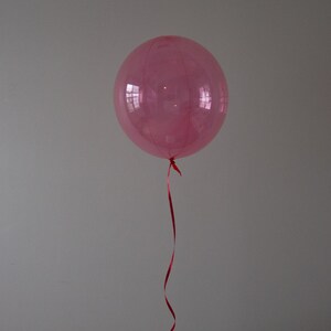 Red Balloons, 36 Inch Red Clear Balloons, Clear Balloons, Red Clear ...