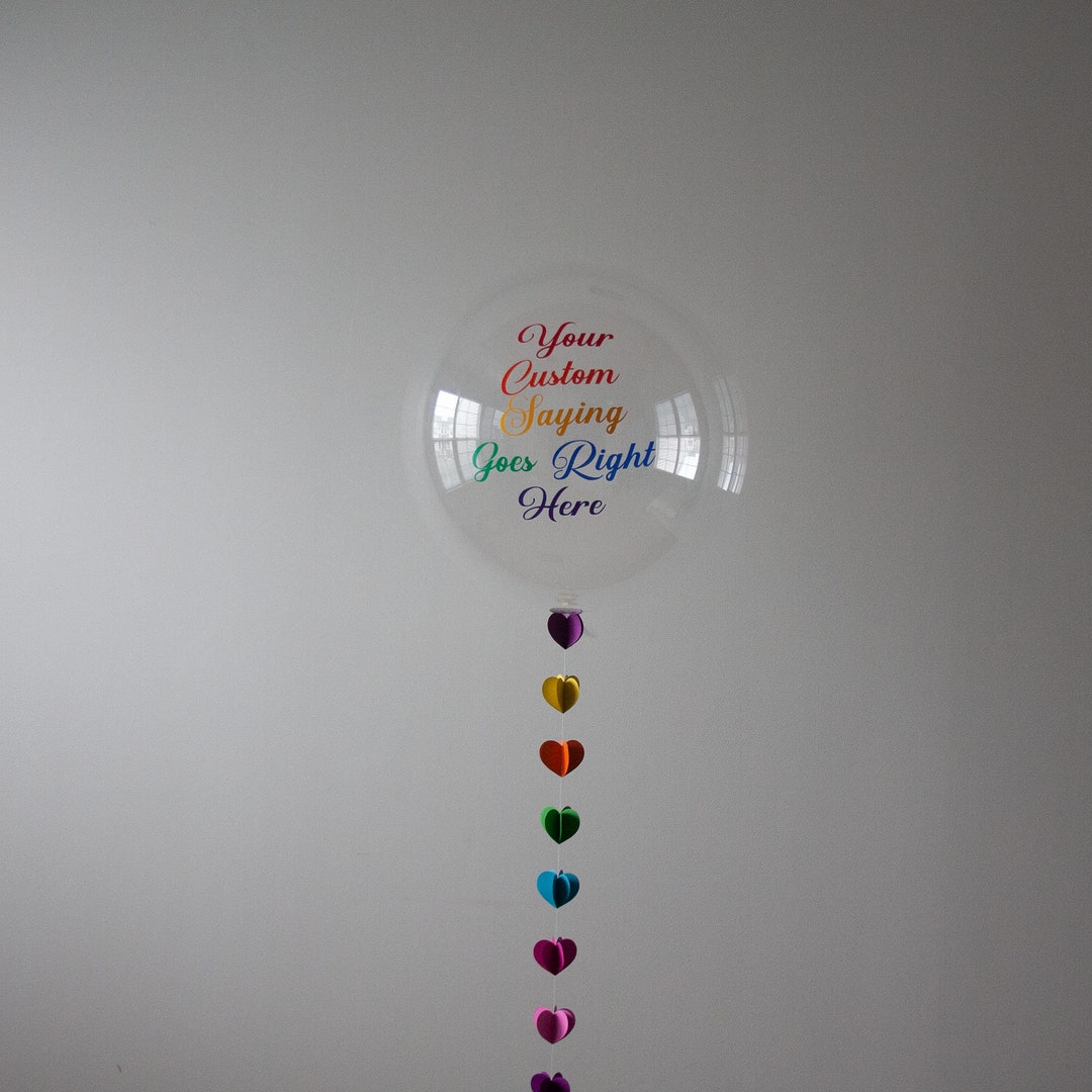 Custom 18 Inch Balloons, Do It Yourself Custom Clear Balloon ...