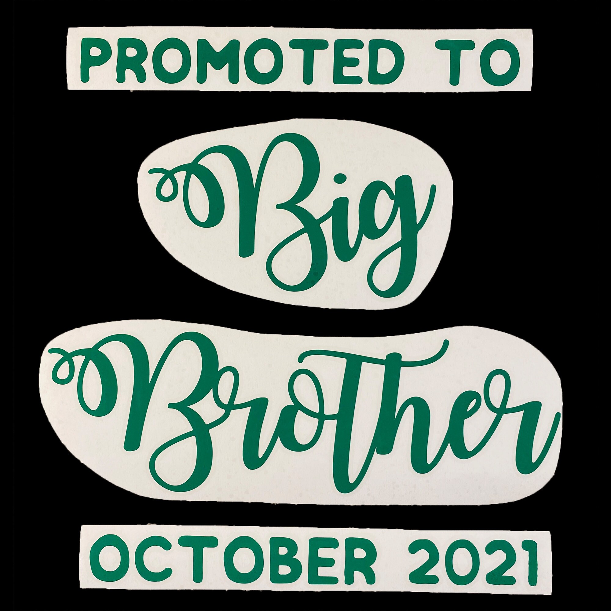 Promoted to Big Brother Balloon Decal Promoted to Big Brother - Etsy