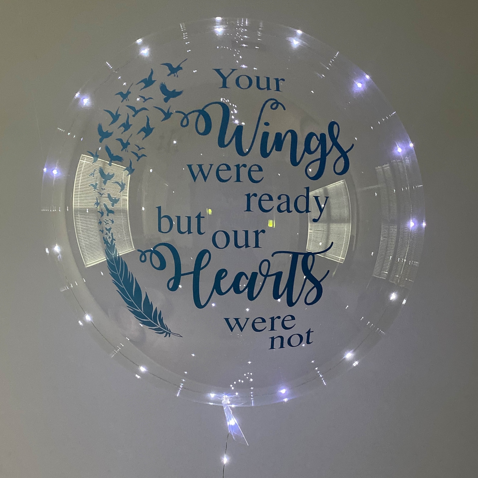Custom Memorial Balloon in Memory of Balloon LED Balloon | Etsy