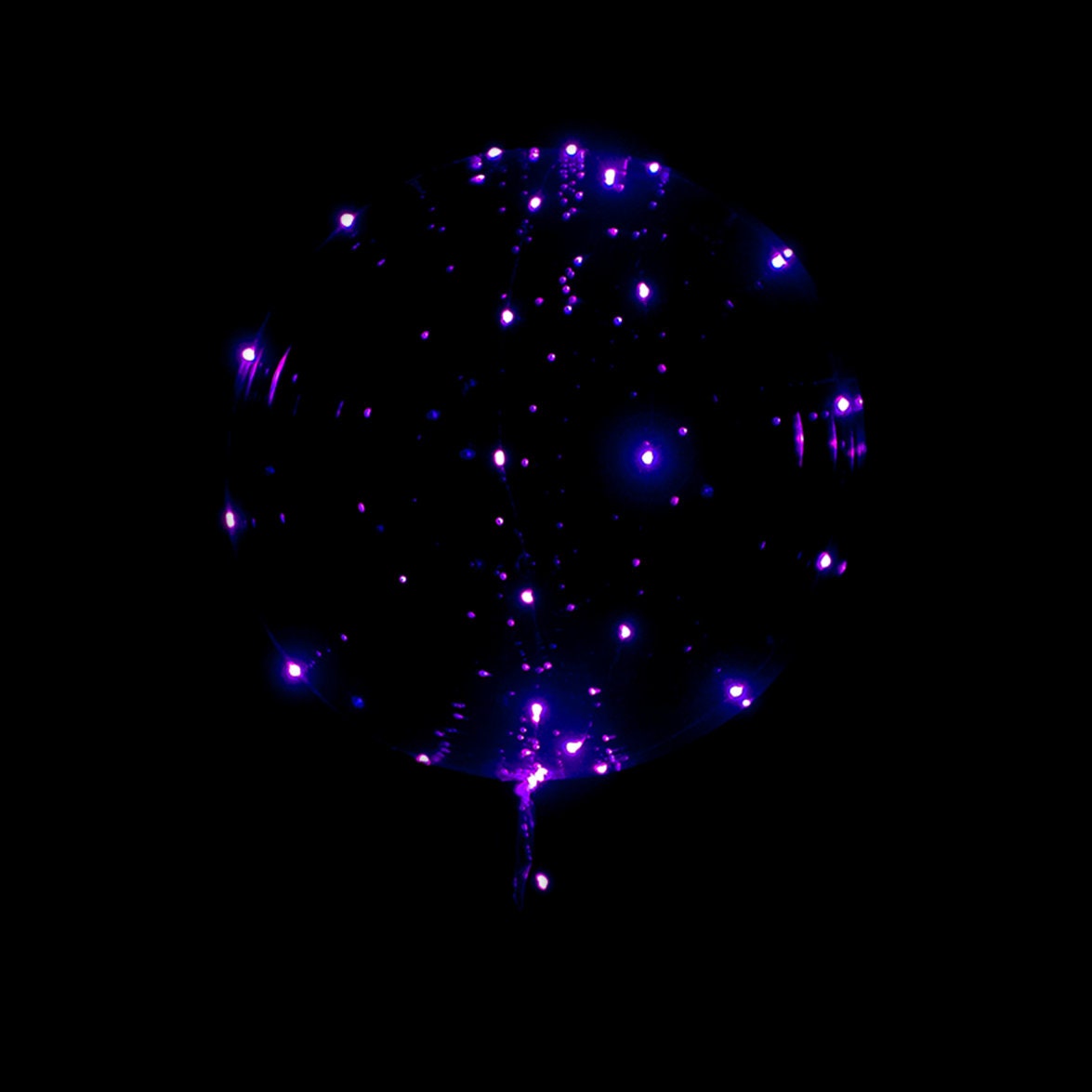 Purple LED Balloons Large 24 Inch Clear Balloons With 197 - Etsy