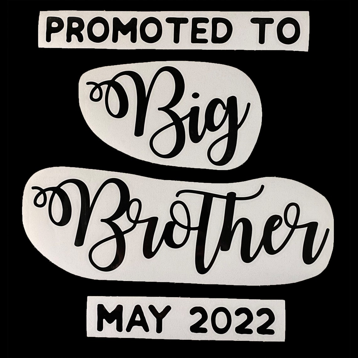 Promoted to Big Brother Balloon Promoted to Big Brother Decal - Etsy