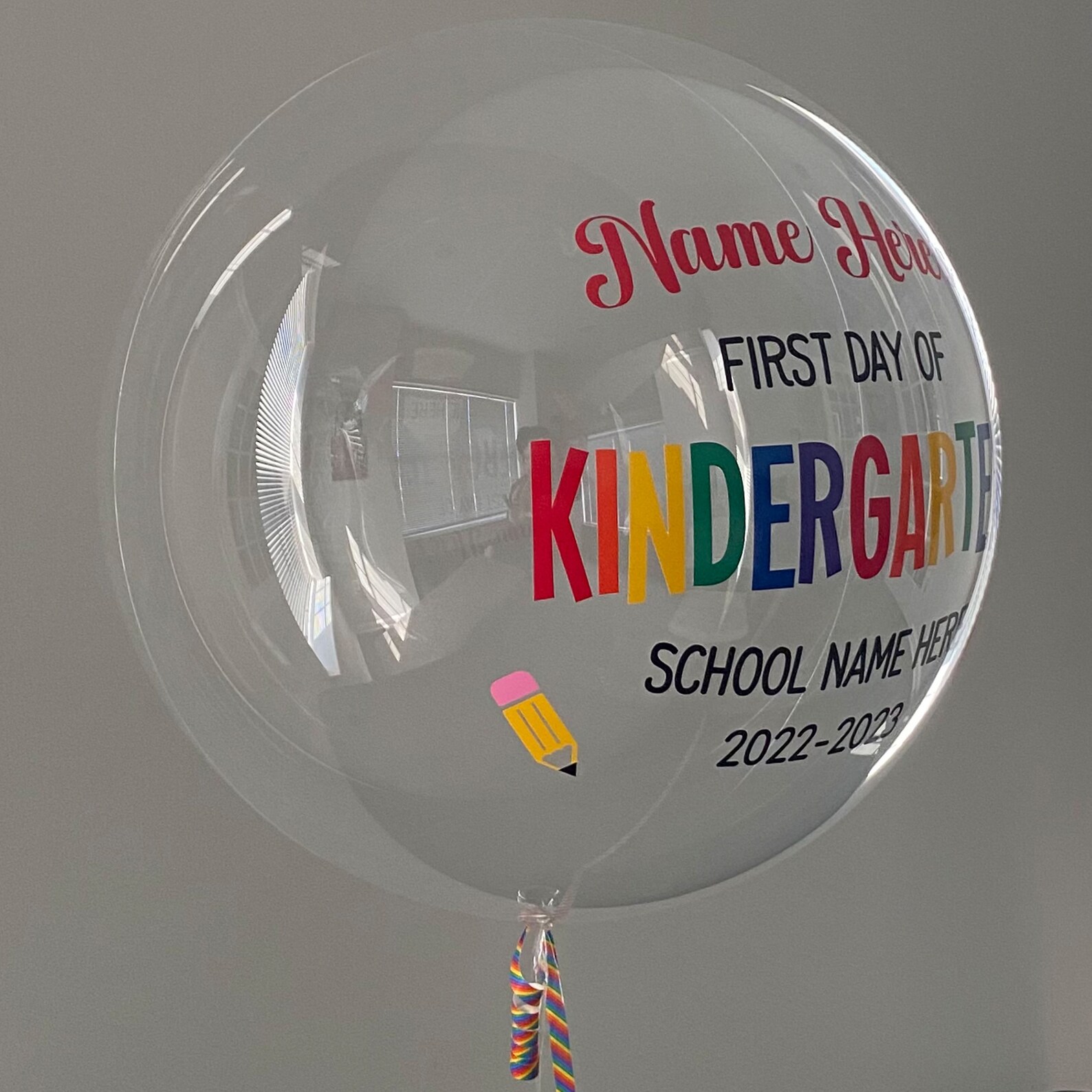 First Day of School Balloon, Kindergarten, Preschool, Grade 2025-2026 ...
