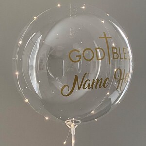 Baptism Balloon, God Bless Balloon, Communion, Confirmation Balloon ...