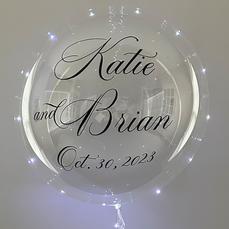 Save the Date Balloon, Wedding Centerpiece, Future Bride and Groom Name ...