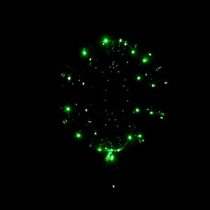 Green LED Balloons, 18 Inch Clear Balloons With 118 Inch Green LED ...