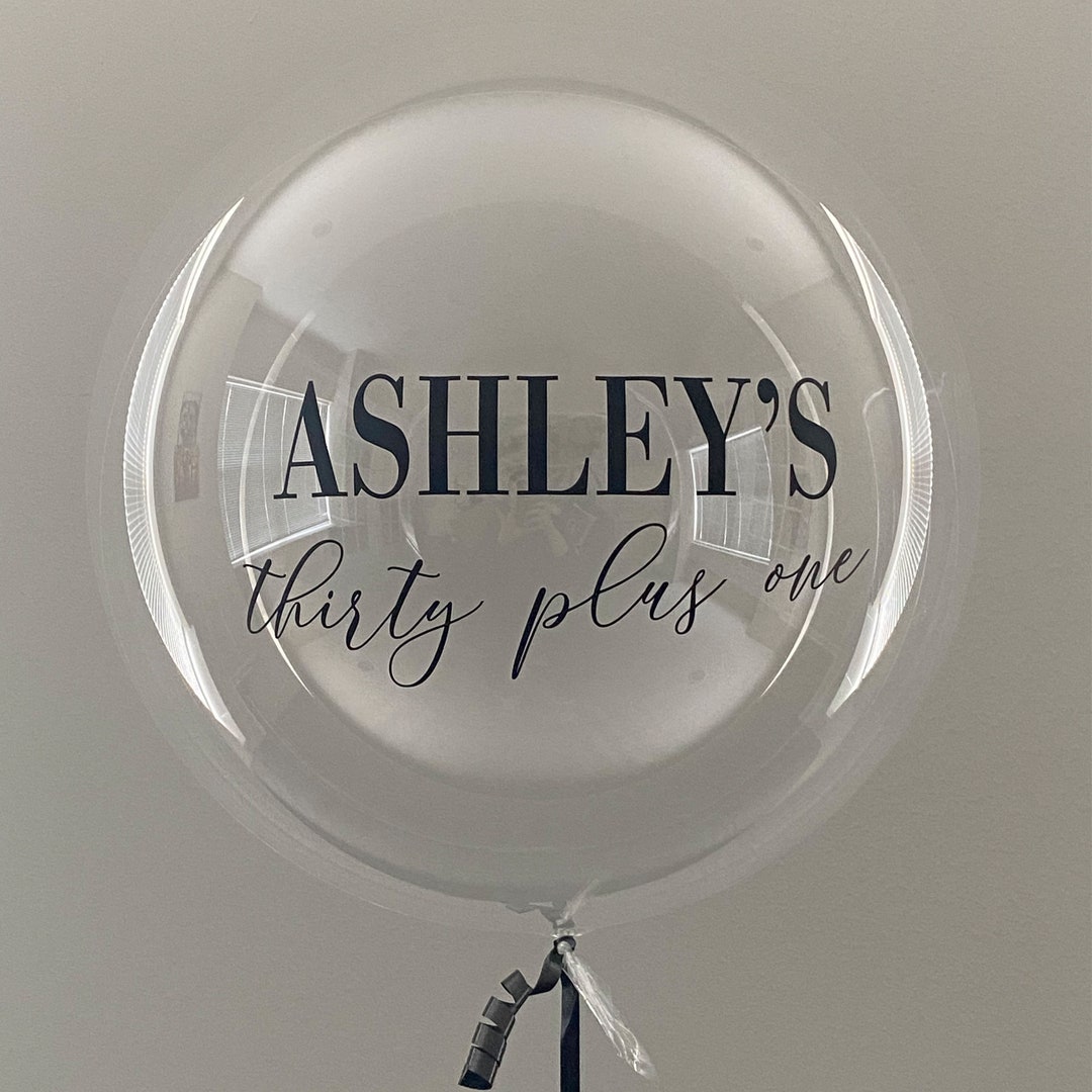 Birthday Balloon, Custom Name and Age Balloon for Birthday, 21st, 30th ...