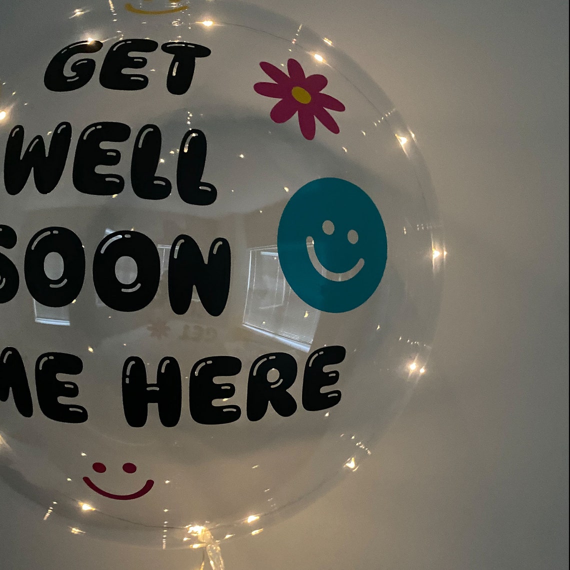 Get Well Soon Balloon Feel Better Balloon Custom Get Well | Etsy