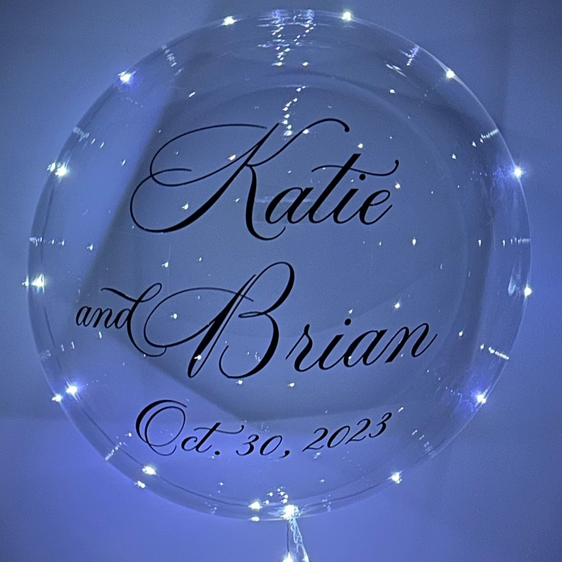 Save the Date Balloon, Wedding Centerpiece, Future Bride and Groom Name ...