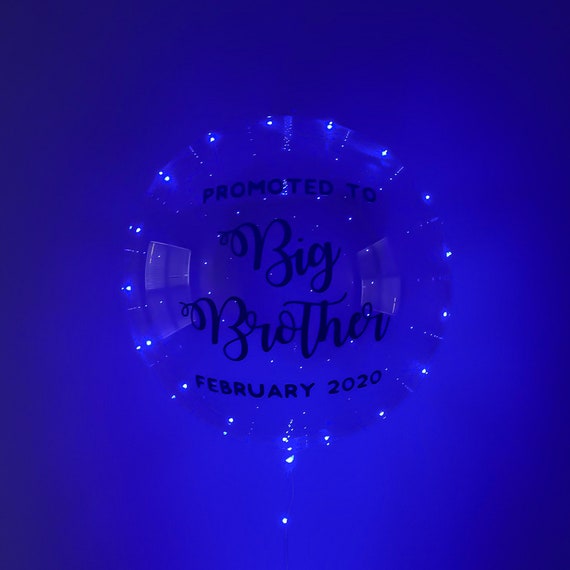 Promoted To Big Brother Balloon LED Balloon Promoted To Big | Etsy