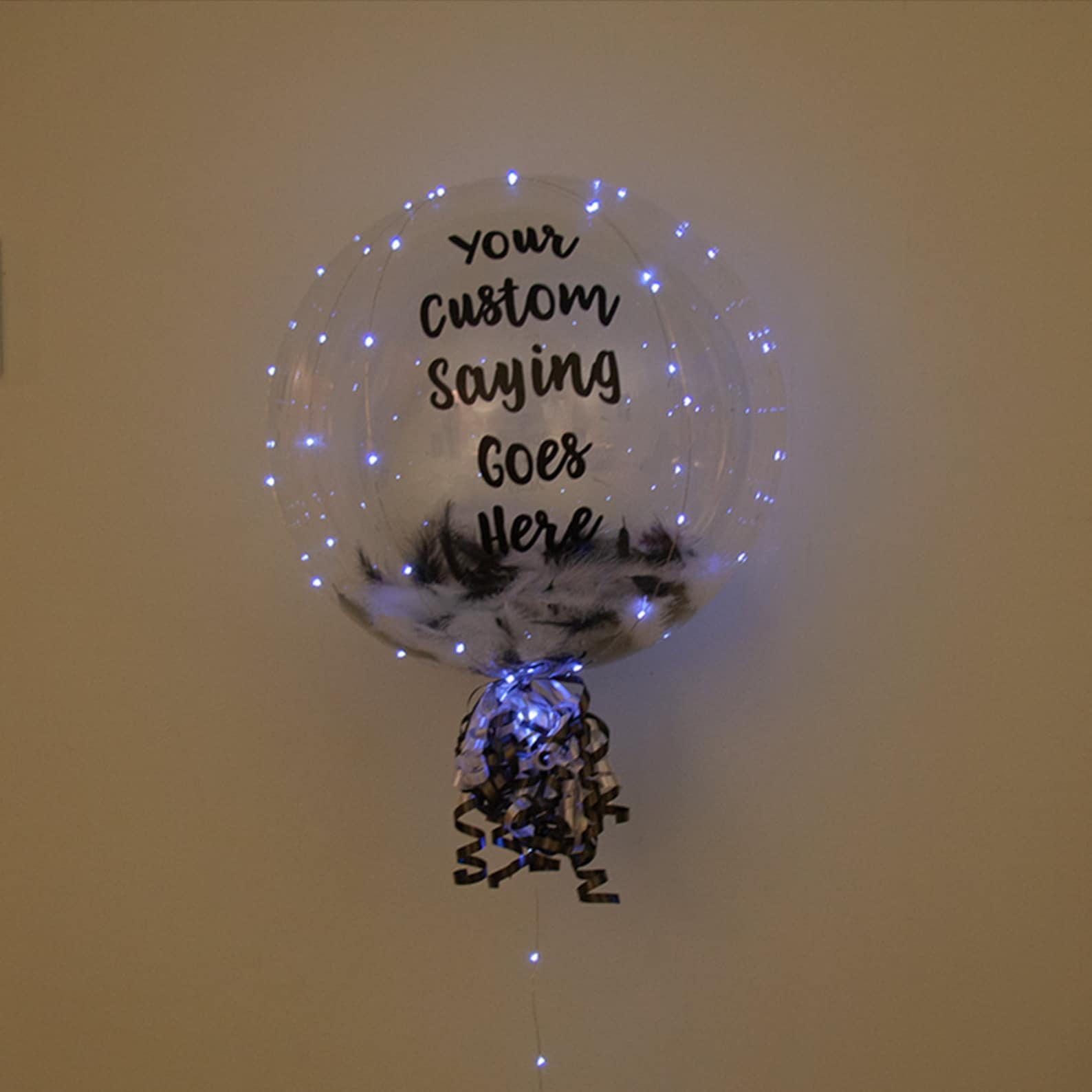 Custom Balloon, Personalized Balloon, LED Balloon, 24 Inch Clear ...