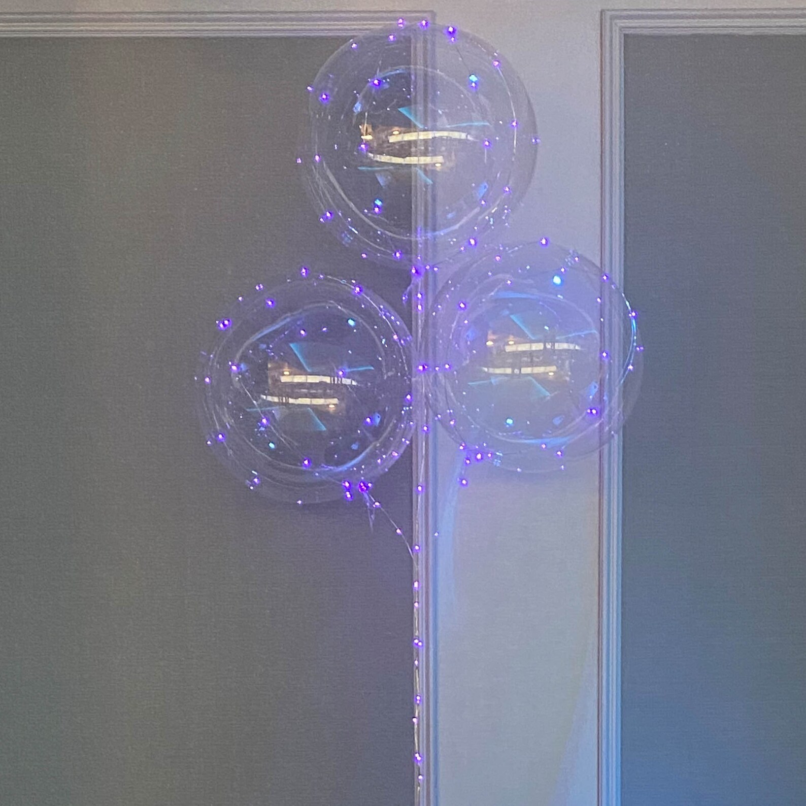 Purple LED Balloons 18 Clear Balloons With 118 - Etsy