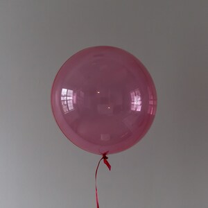 Red Balloons, 36 Inch Red Clear Balloons, Clear Balloons, Red Clear ...