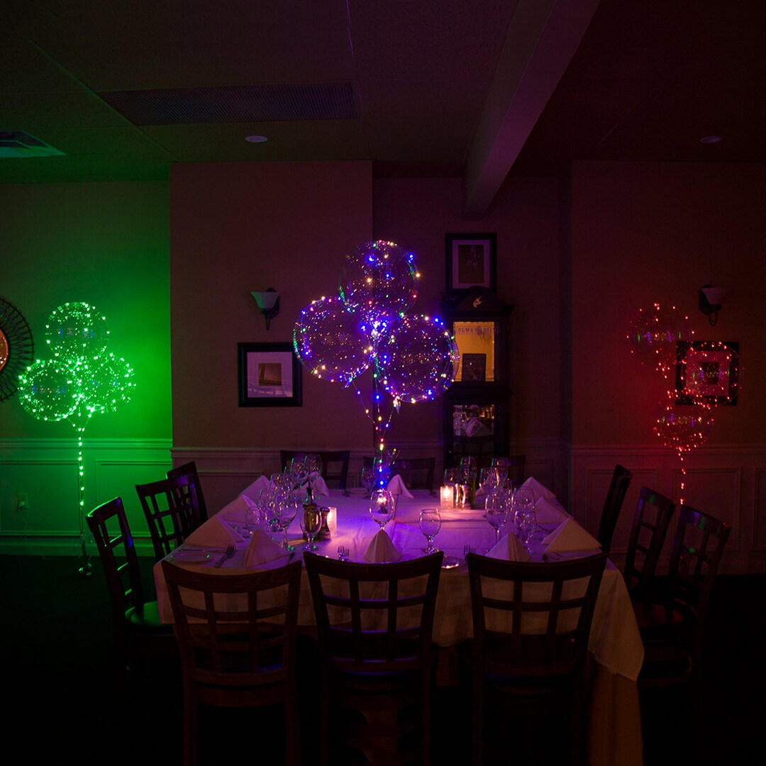 LED Balloons, Multi Color LED Balloons, 18 Inch Clear Balloons, 118 ...