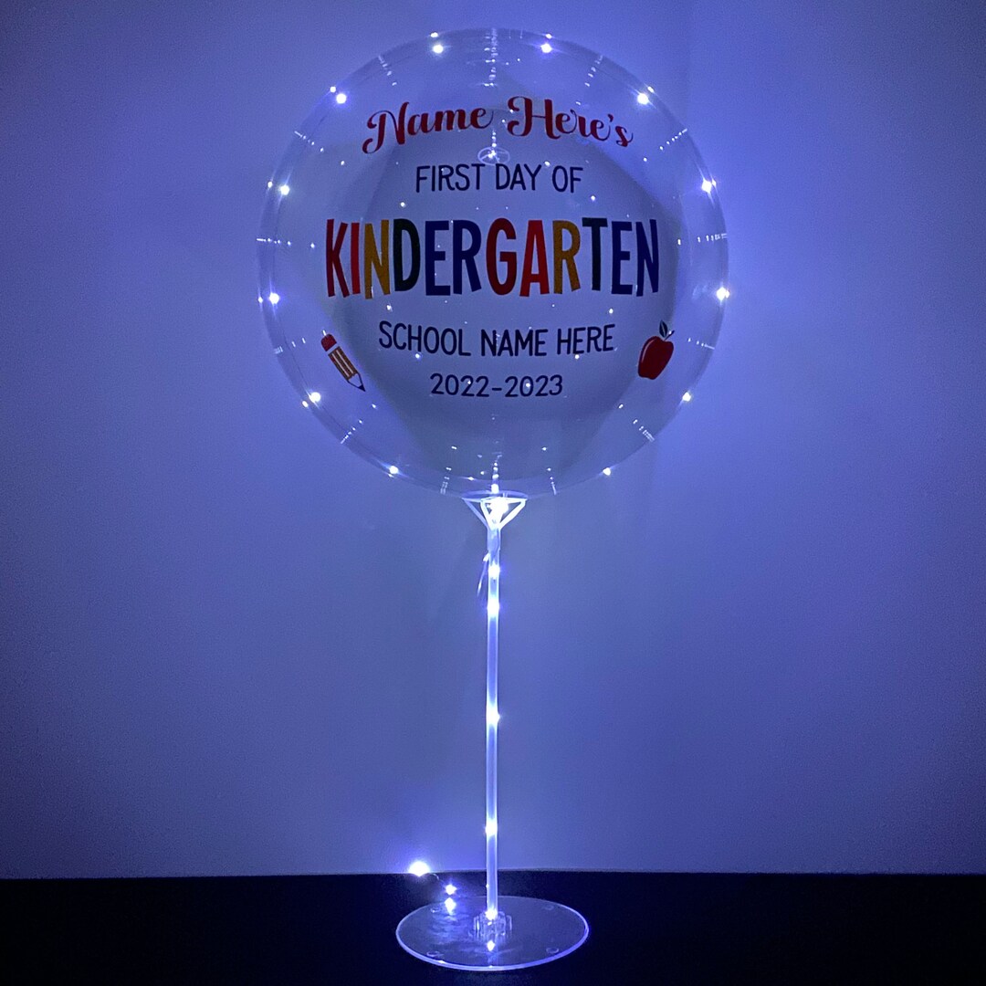 Kindergarten Balloon, First Day of School Balloon, Back to School ...