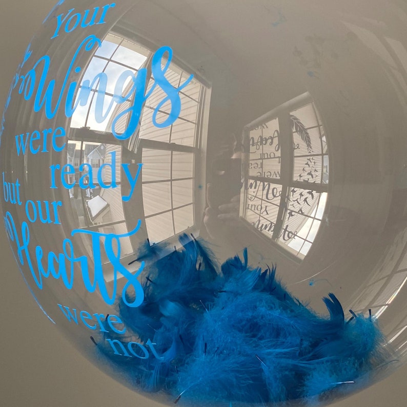 Custom Memorial Balloon, in Memory of Balloon, Message to Heaven ...