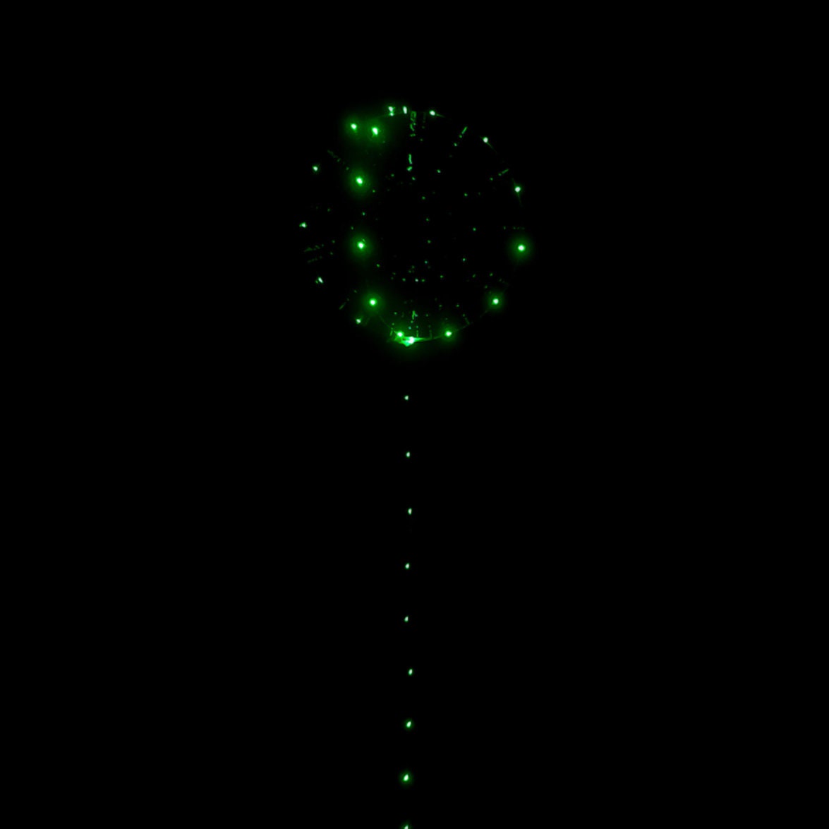 Green LED Balloon 18 Inch Clear Balloon Green LED Lights - Etsy