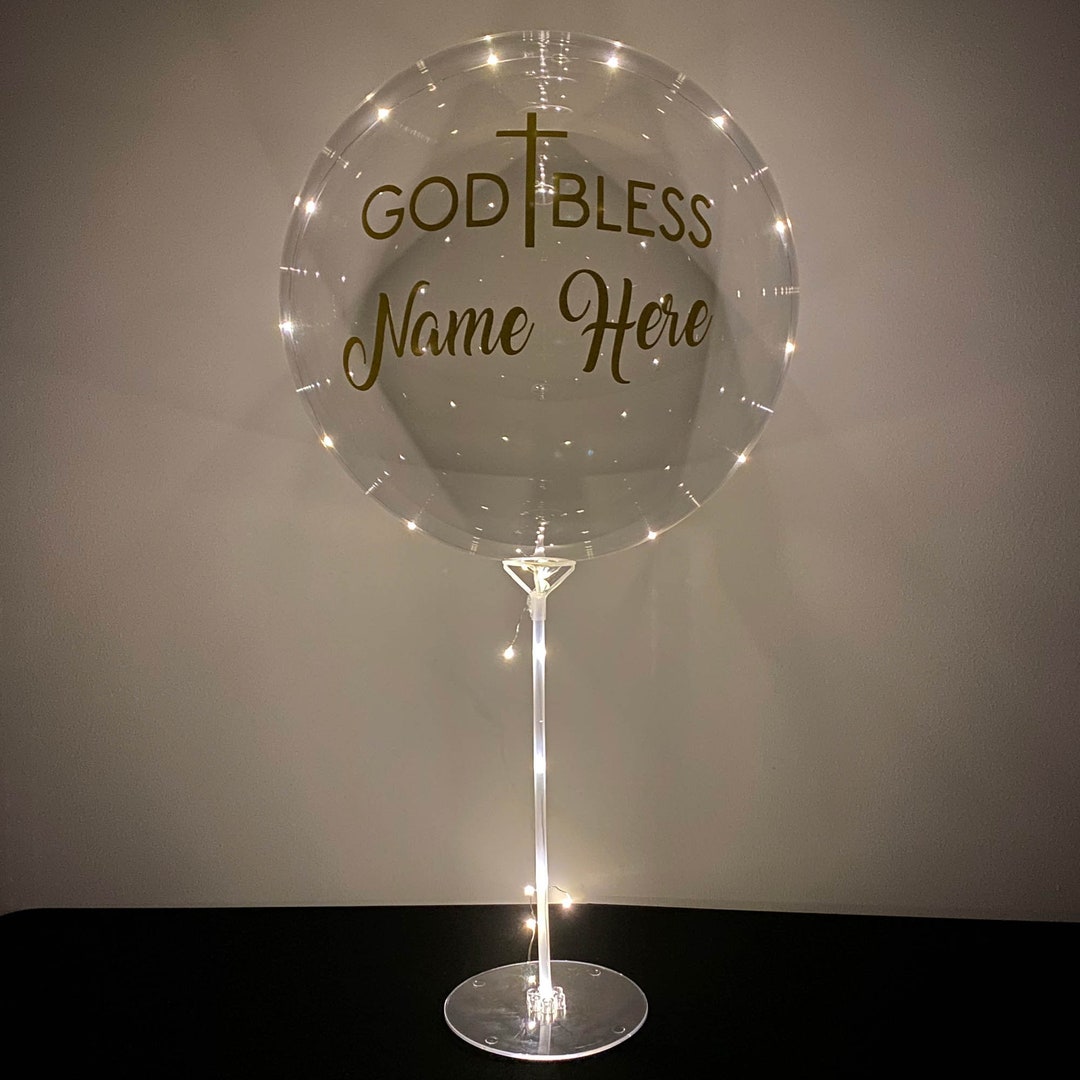 Baptism Balloon, God Bless Balloon, Communion, Confirmation Balloon ...