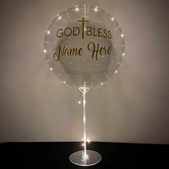 Baptism Balloon God Bless Balloon Communion Balloon | Etsy