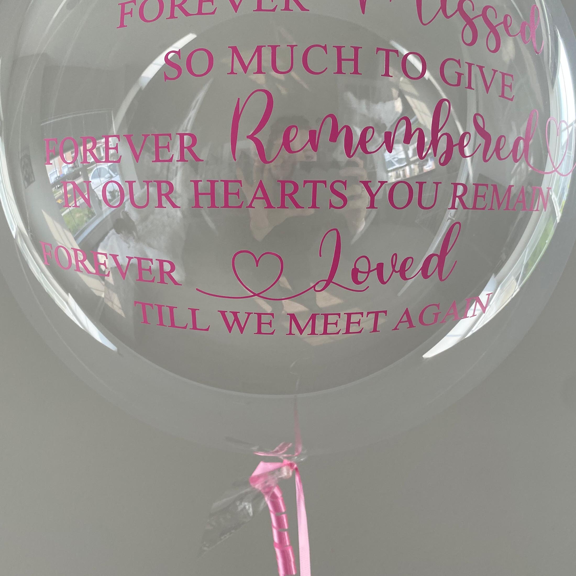 Memorial Balloon Custom Memorial Balloon Forever Honored - Etsy