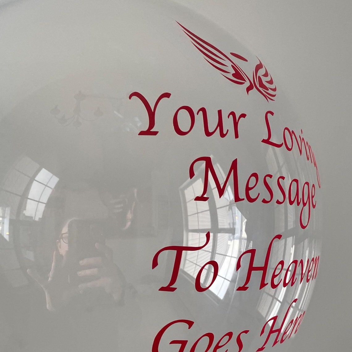 Memorial Balloon Message To Heaven Balloon Custom Memorial | Etsy