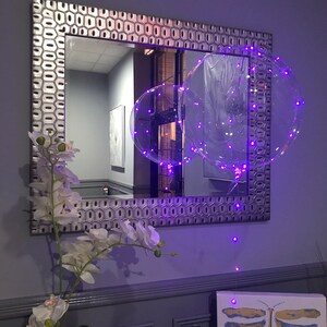 LED Balloons, Purple LED Balloons, 18 Inch Clear Balloons With 118 Inch ...