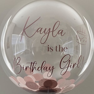 Birthday Girl Balloon, Custom Balloon With Name for Birthday ...