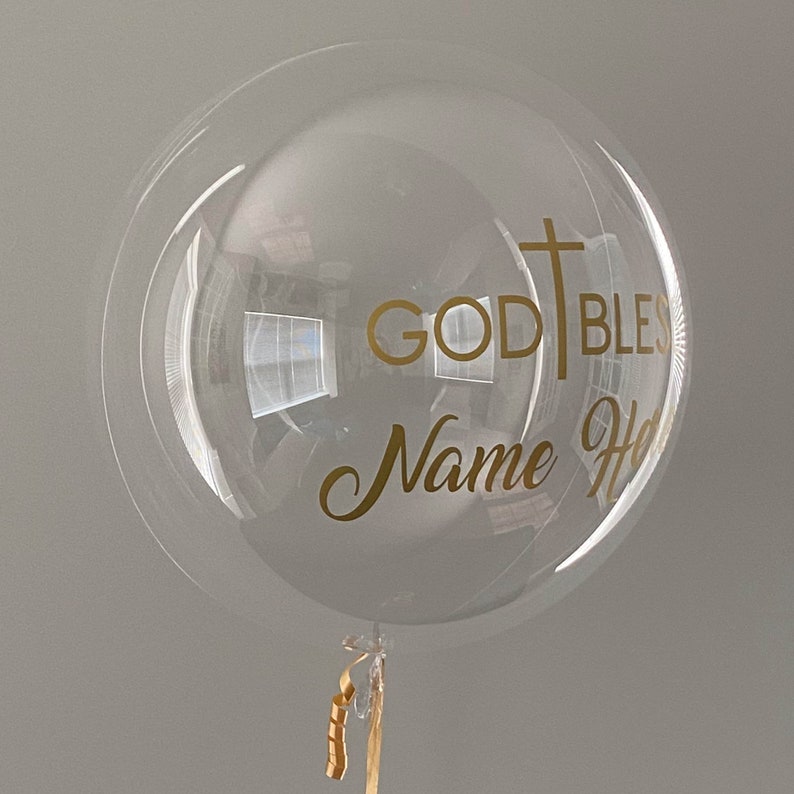 God Bless Balloon Baptism Balloon Confirmation Balloon - Etsy
