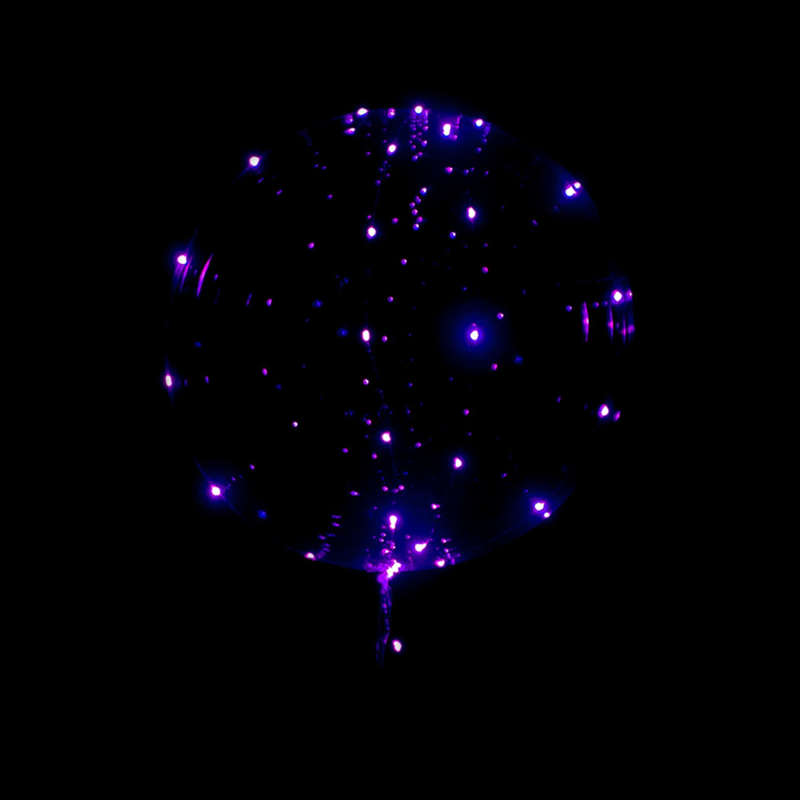 Large 24 Inch Purple LED Balloon 24 Inch Clear Balloon 197 | Etsy