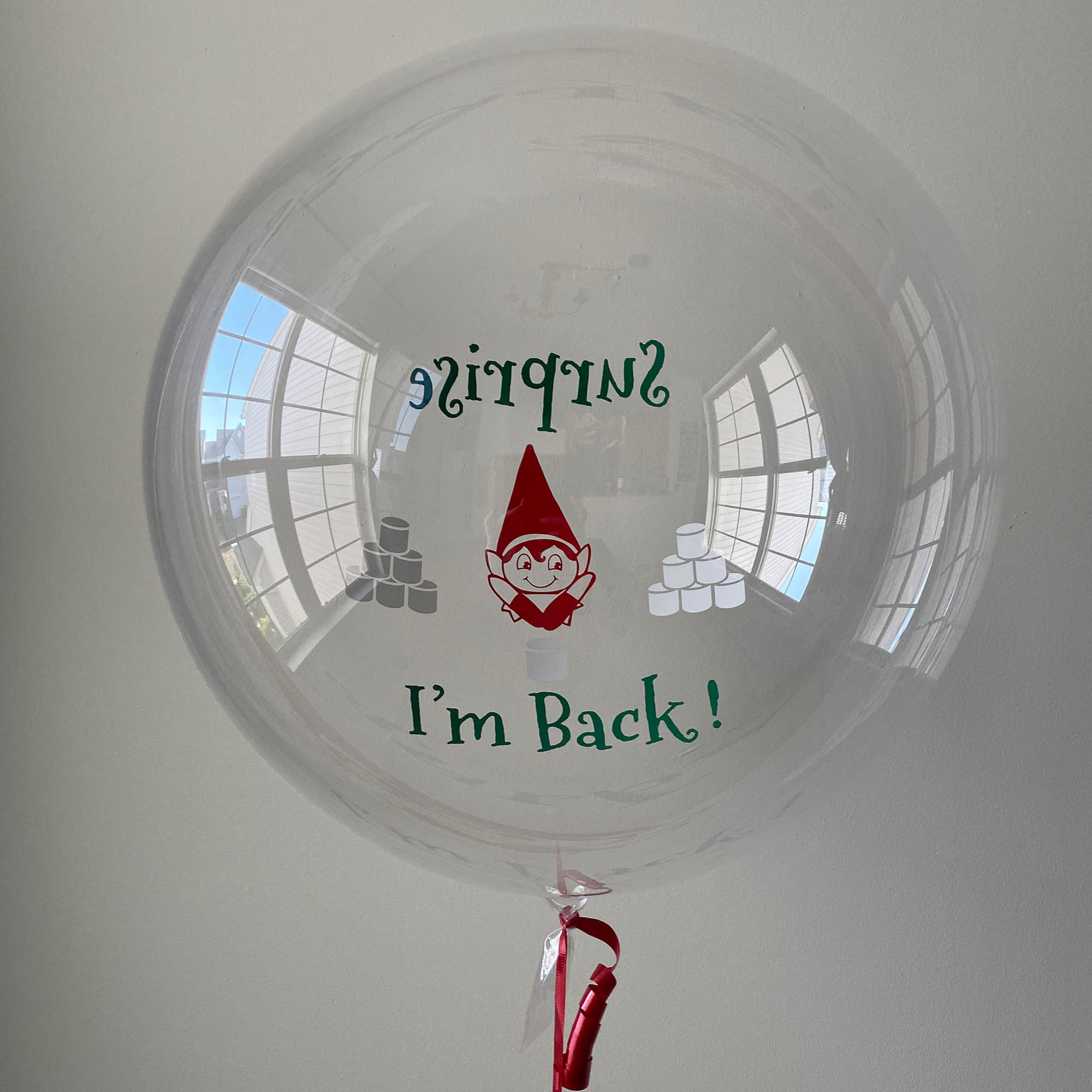 Elf Balloon, Elf Surprise I'm Back Balloon, Elf Decor, Christmas ...