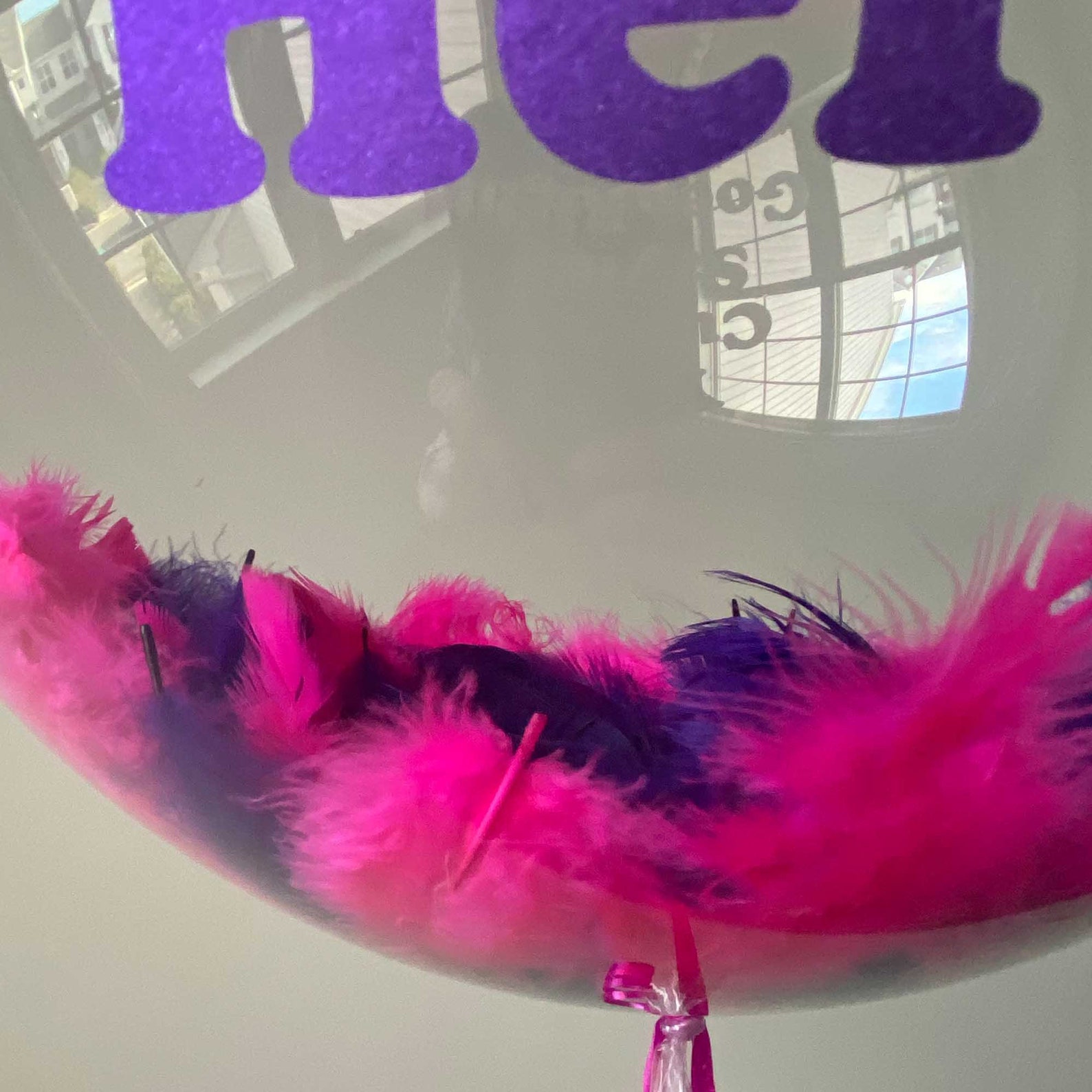 Feather Balloon, Personalized Balloon, Balloon With Lettering, Mother's ...
