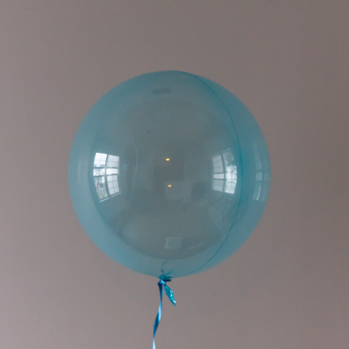 Clear Balloons Blue Clear Balloons Bubble Balloons Round | Etsy