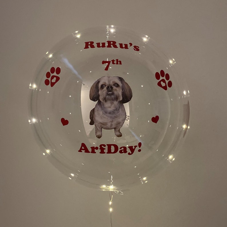 Photo Balloon Custom Photo Balloon Photo Sticker With Text - Etsy