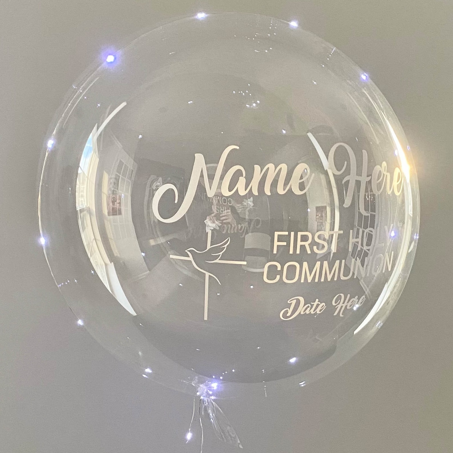 First Holy Communion Balloon, Communion Balloon, Balloon With Cross ...