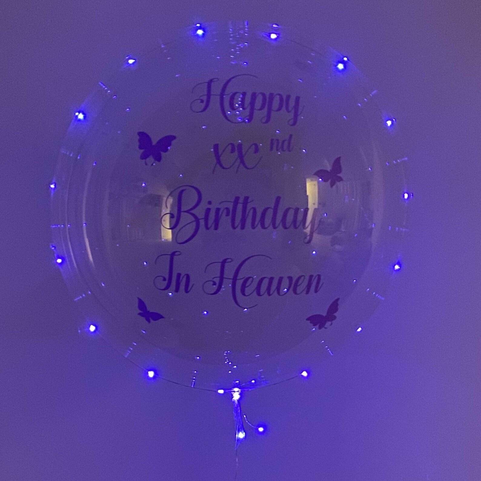 Memorial Balloon, Happy Birthday in Heaven, Heavenly Birthday, Custom ...