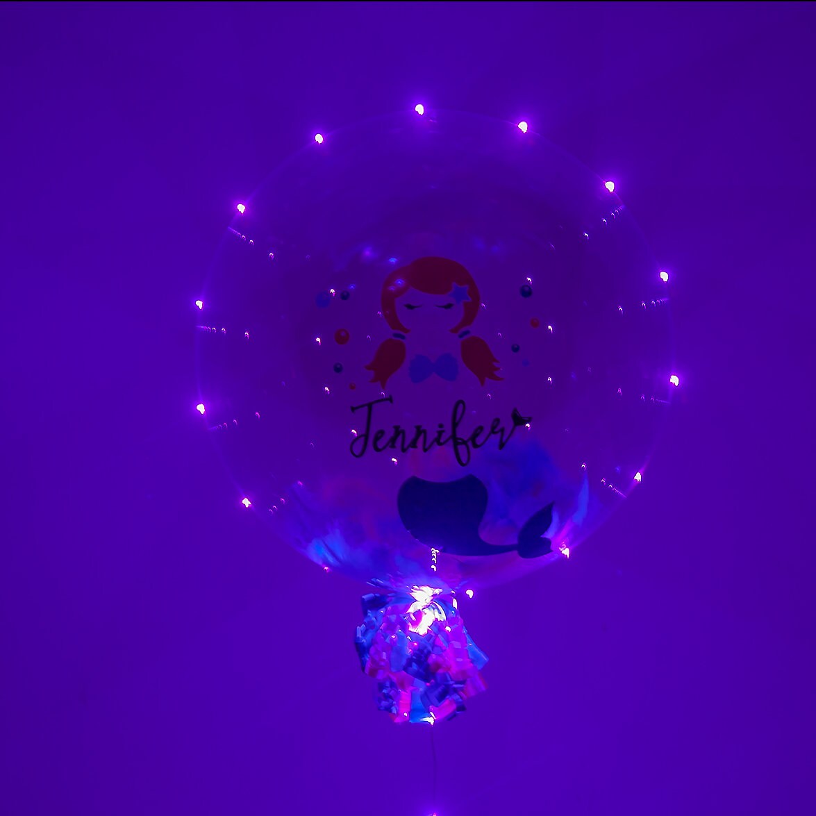 Mermaid Balloon LED Balloon Under the Sea Balloon 24 Inch | Etsy