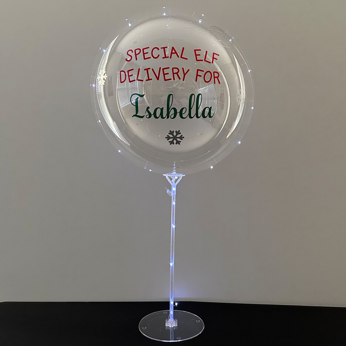 Elf Custom Balloon Special Elf Delivery Balloonled Balloon - Etsy