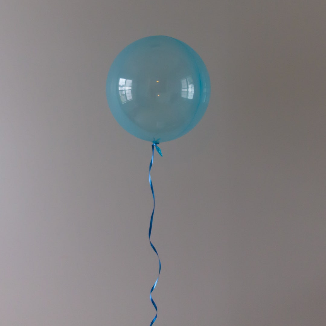 Clear Balloons, Blue Clear Balloons, Bubble Balloons, Round Balloons ...