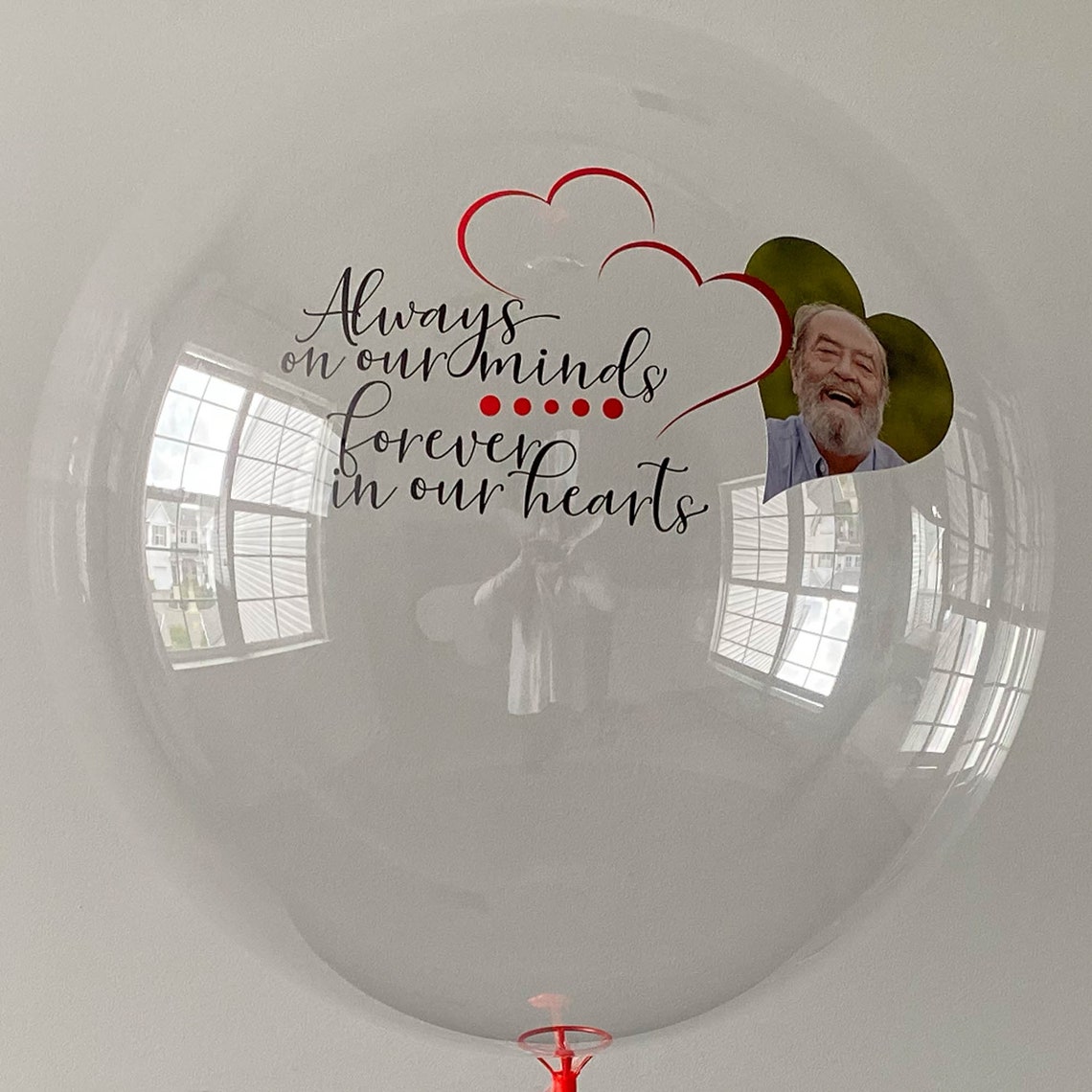 Memorial Balloon Custom Photo Memorial Balloon Balloon With - Etsy