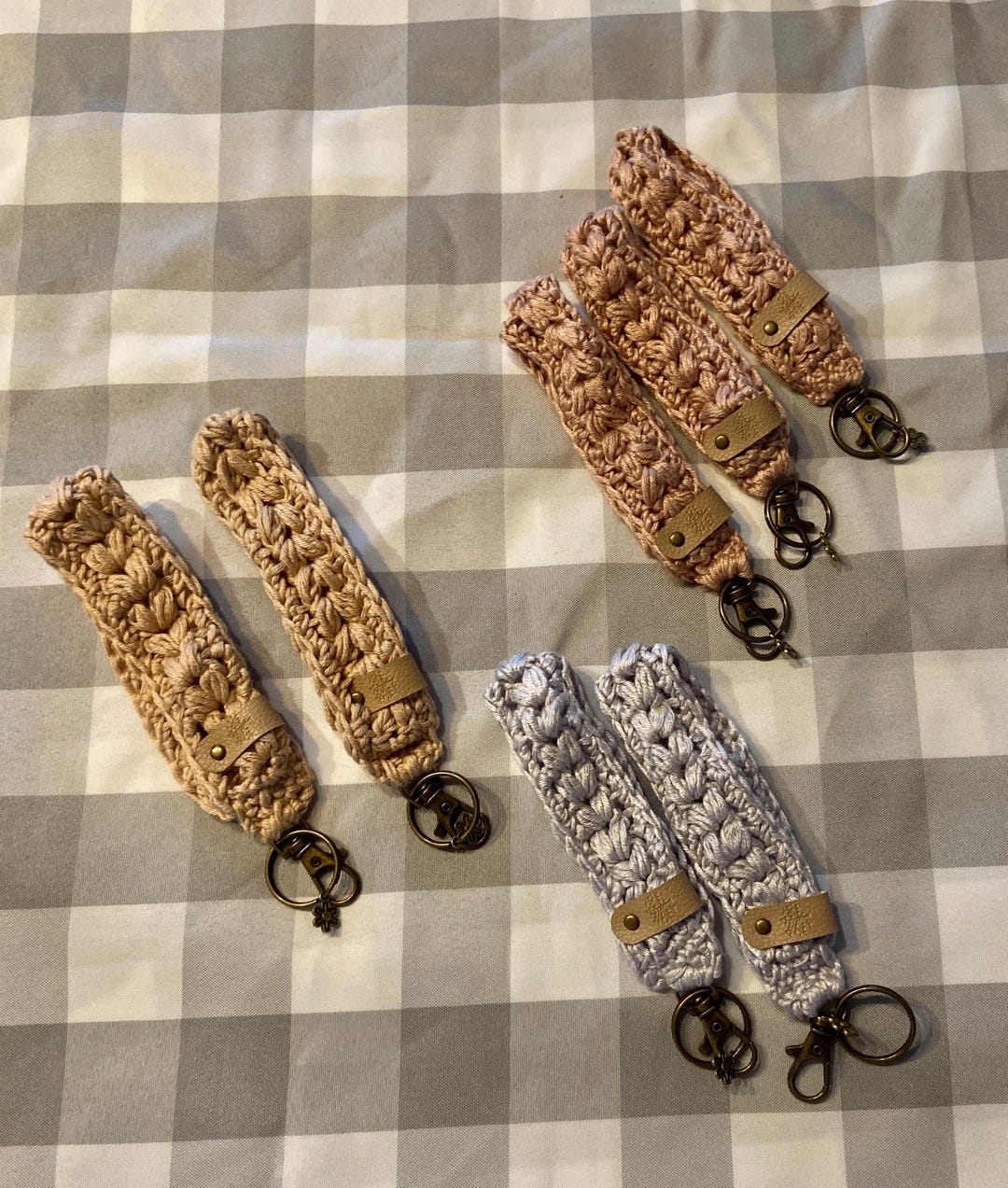 Crocheted Key Fob: Super Soft Yarn Keychain - Etsy