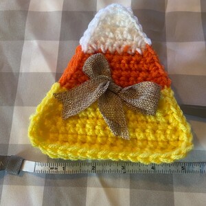 Candy Corn Coasters set of 4 Hand Crocheted - Etsy