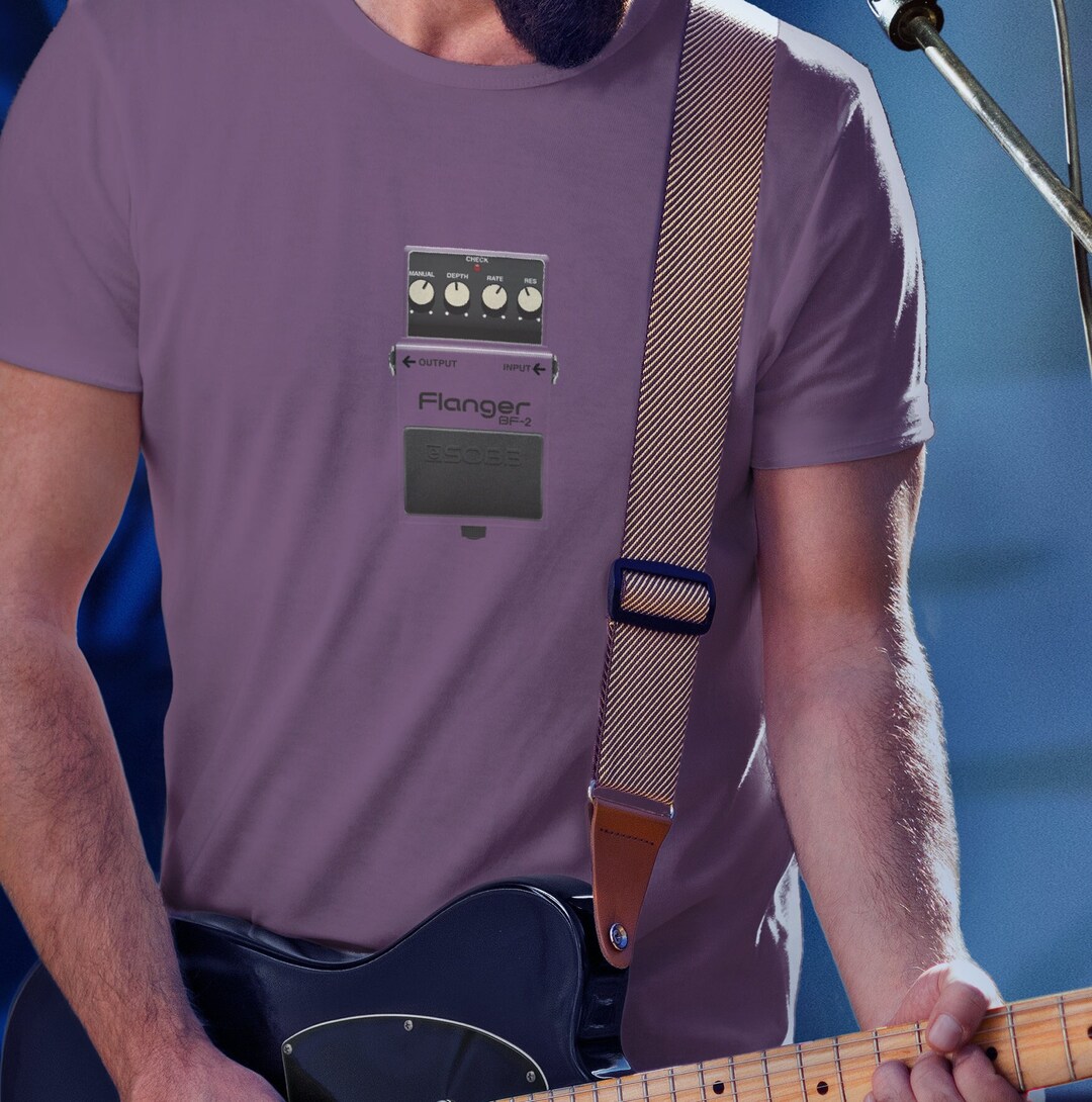 BOSS Guitar Pedal Shirt, Flanger T-shirt, BOSS BF-2 Guitar Pedal Shirt ...