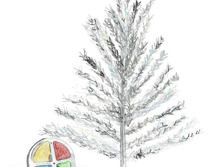 Vintage Penetray Motorized 9" Color Wheel Made in Usa/vintage Christmas ...