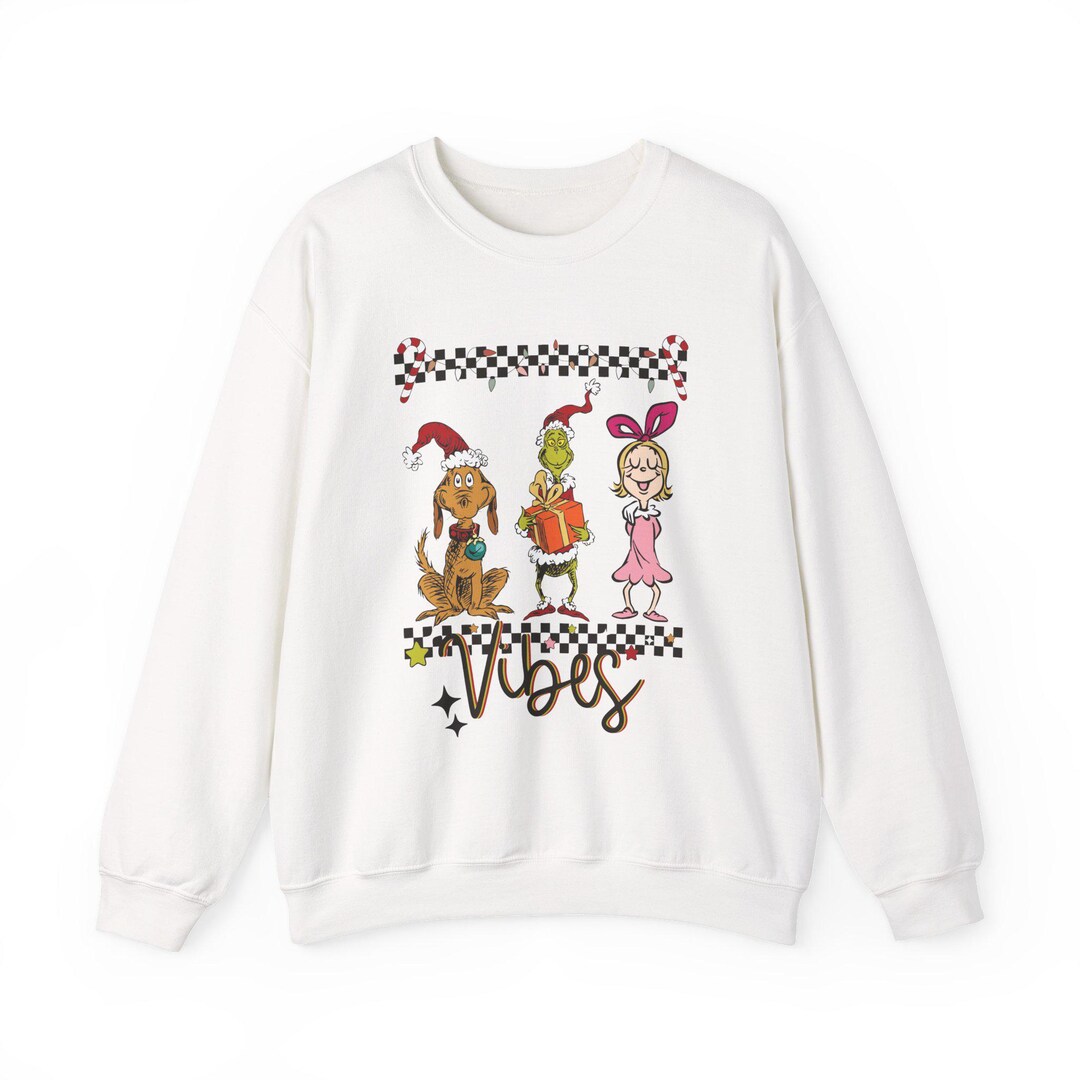 Grinch Cindy Lou Who and Max Vibes Sweatshirt - Etsy