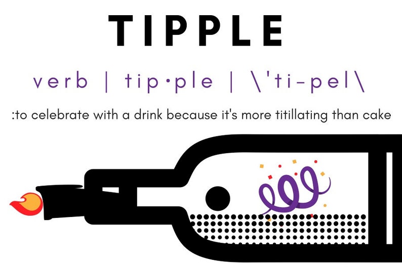 Tipple Birthday Candle Bottle Topper - Etsy